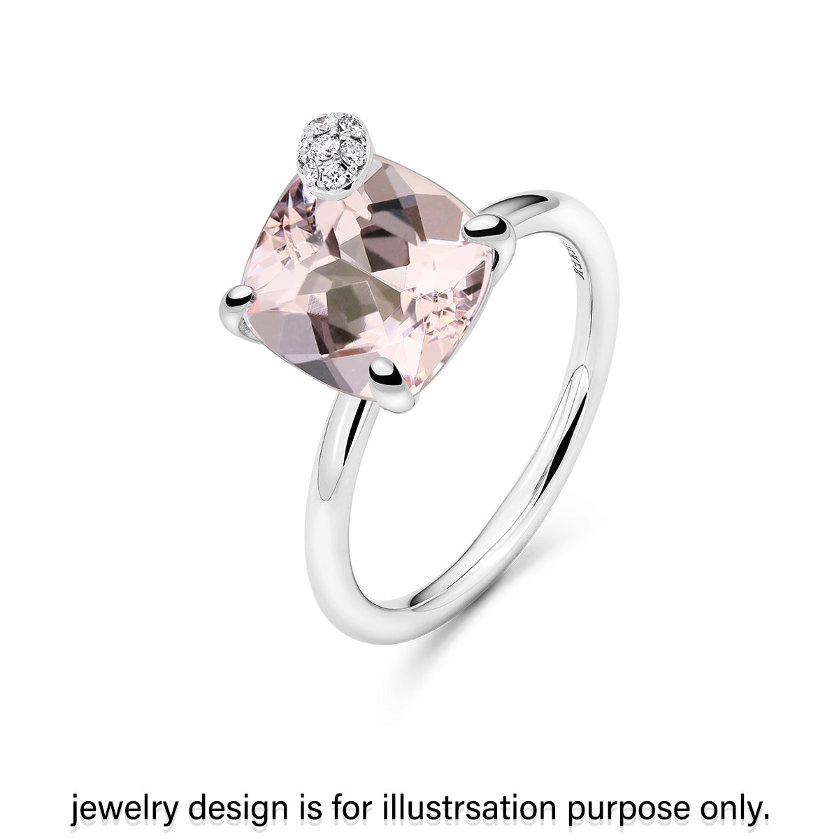 Pink Morganite 7 MM Cushion 1.43 CTS