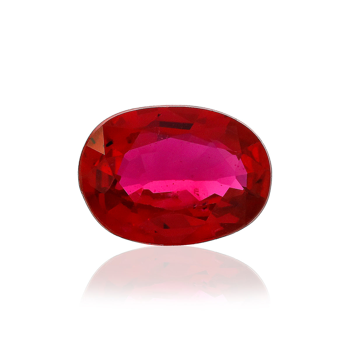 Natural Ruby 0.82 CT 7X5.1 MM Oval Cut
