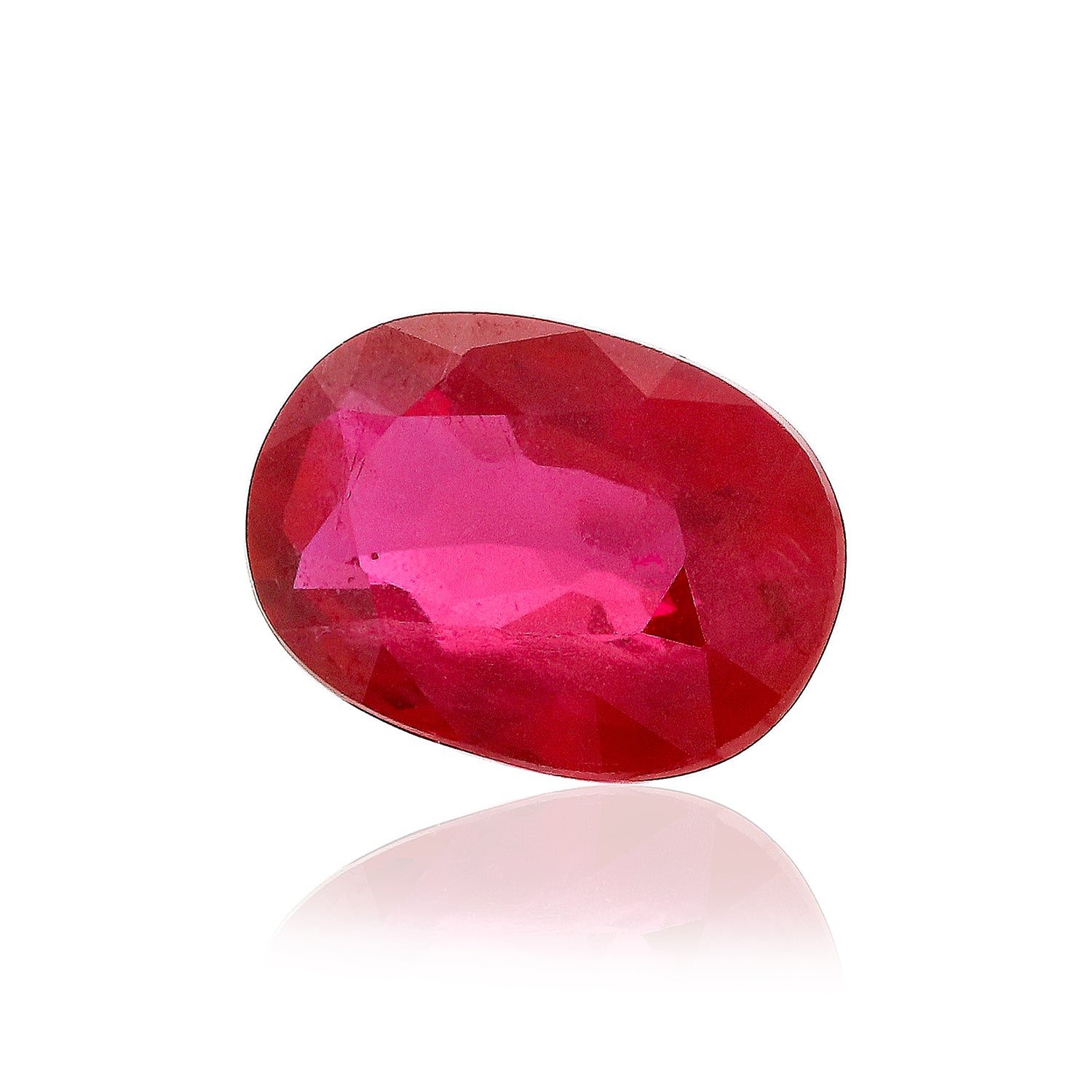 Natural Ruby 1.09 CT 7X5 MM Oval Cut
