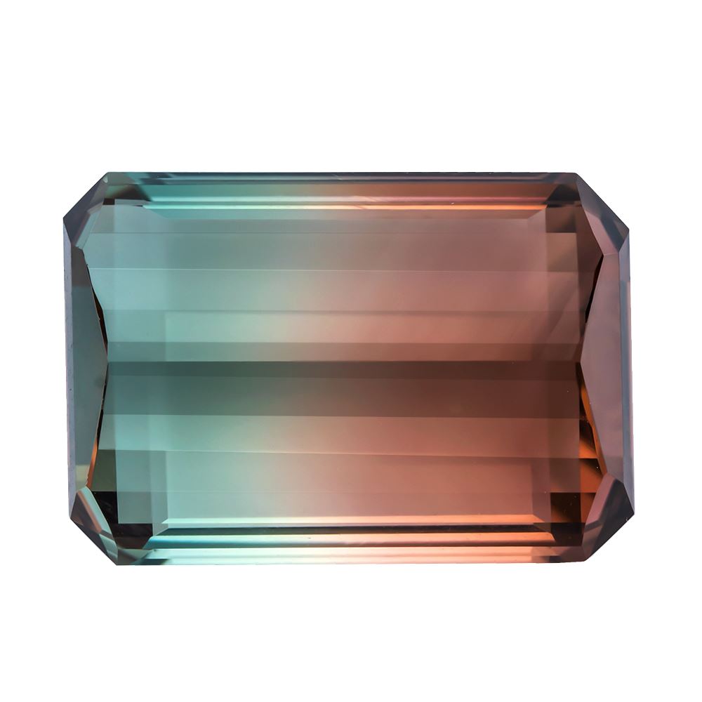 Bi Color Tourmaline 3.85 CT 13.00x7.20 MM Octagon